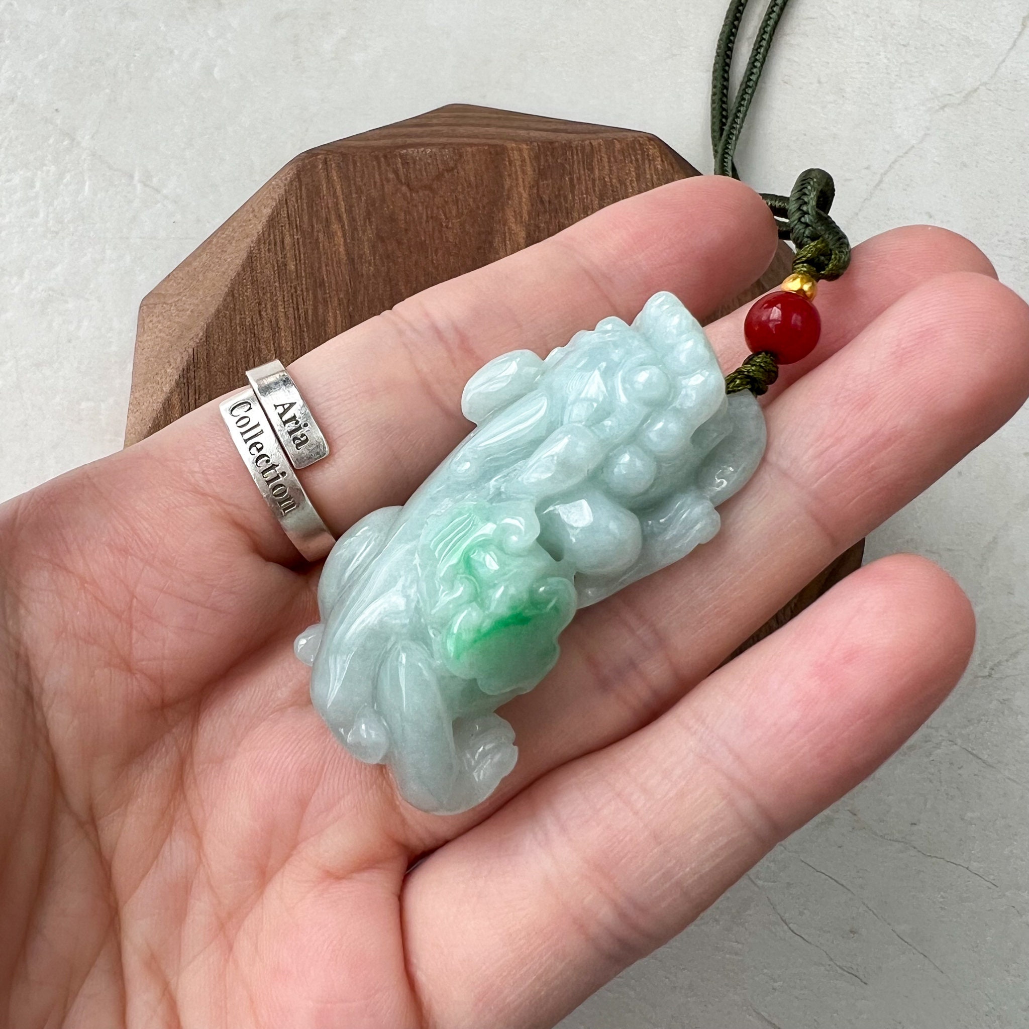 Green Jadeite Jade Dragon Pixiu Pi Xiu 貔貅 Dragon Chinese - Etsy