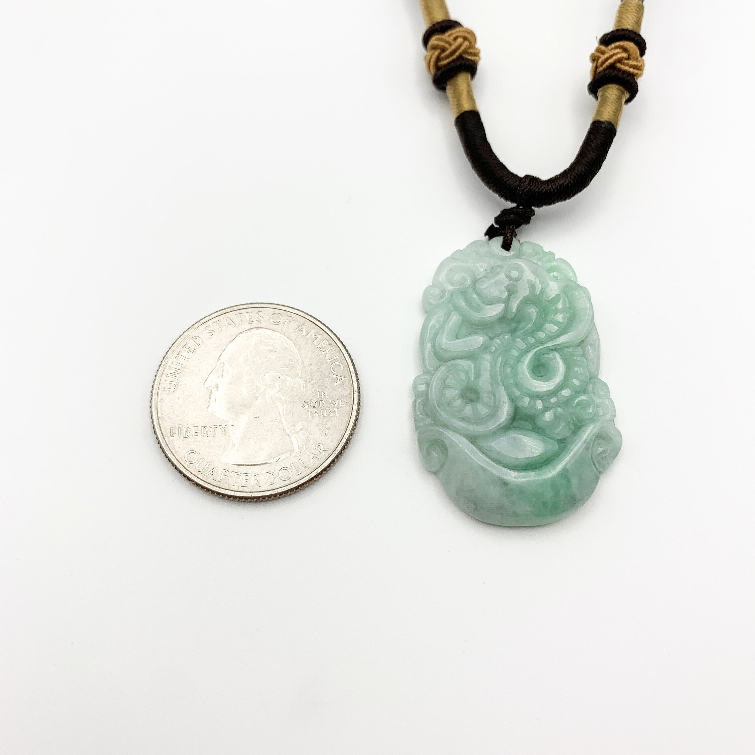 Jadeite Jade Snake Chinese Zodiac Carved Pendant Necklace | Etsy