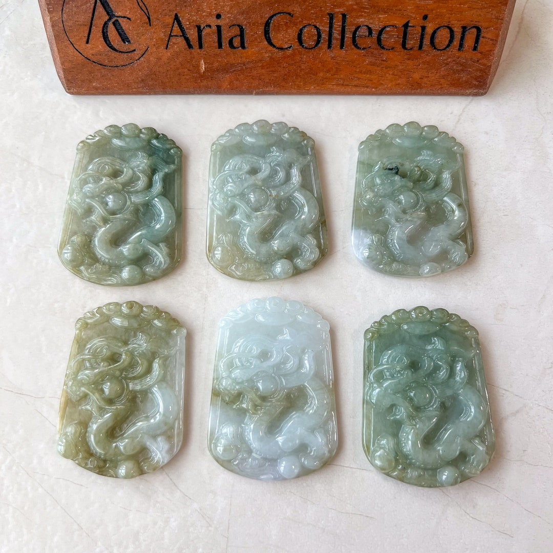 Dragon Spirit Jade Pendant, Jadeite Jade Dragon Chinese Zodiac Pendant ...