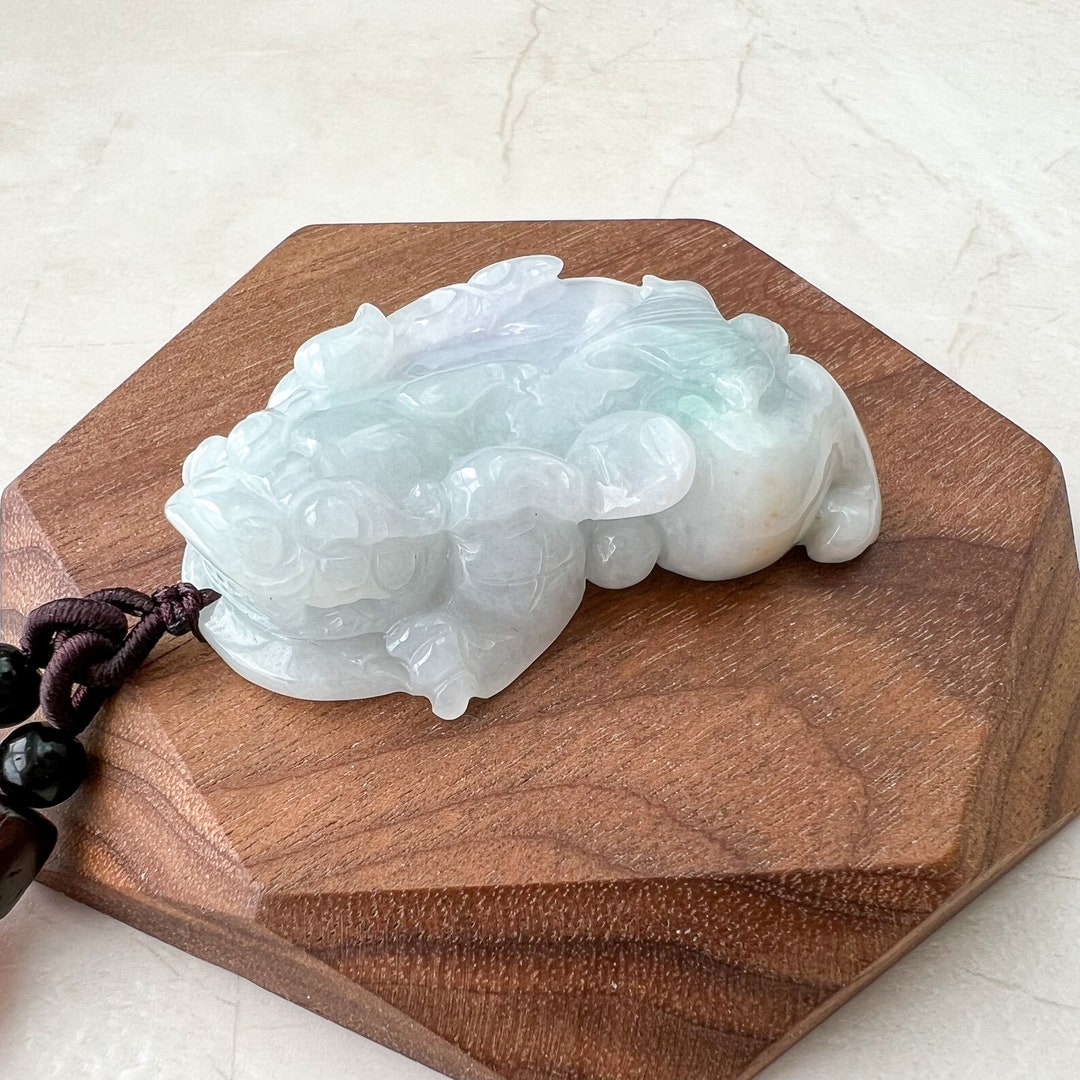 Jadeite Jade Dragon Pixiu Dragon Chinese Hand Carved Statue, Figurine ...