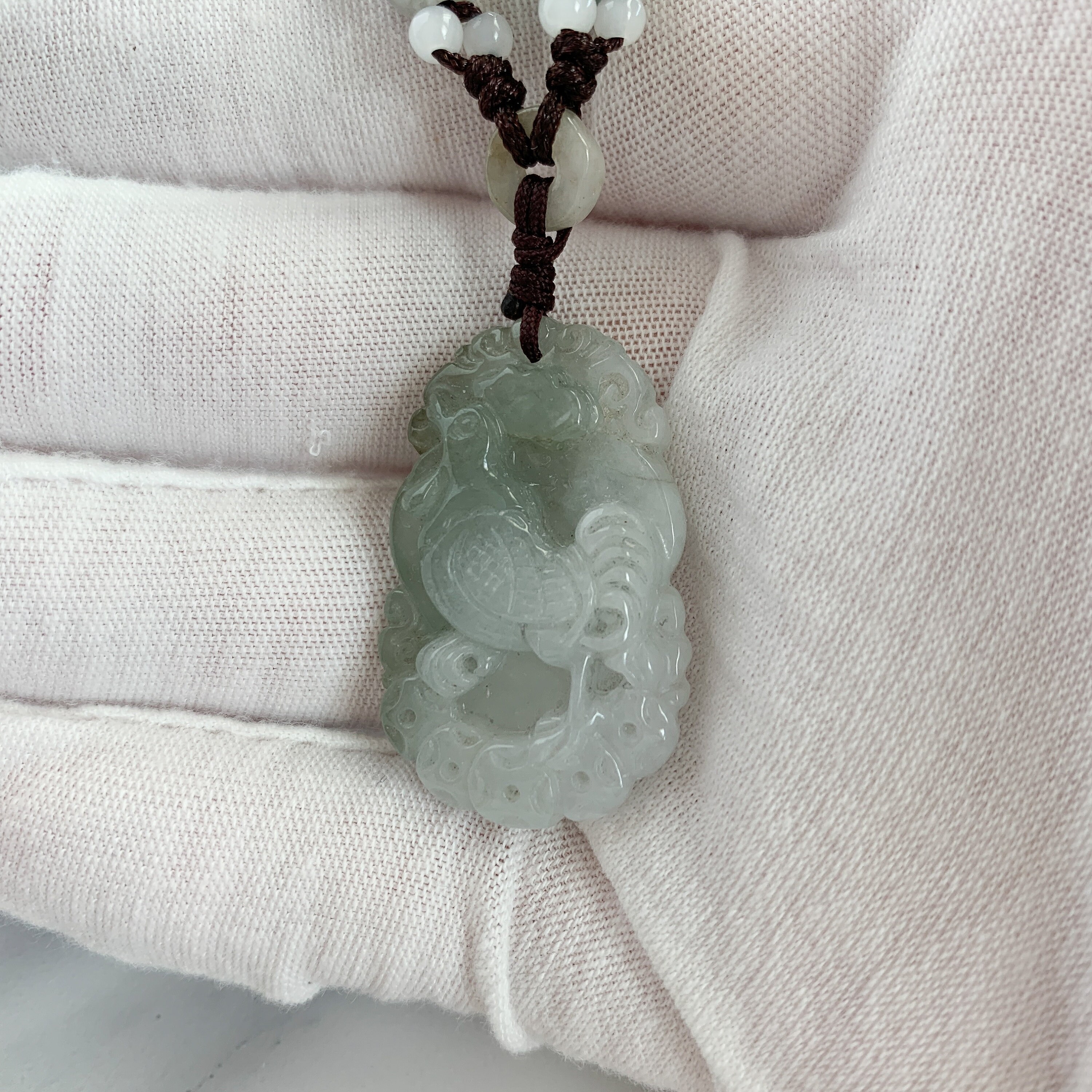 Jadeite Jade Rooster Chicken Chinese Zodiac Carved Pendant | Etsy