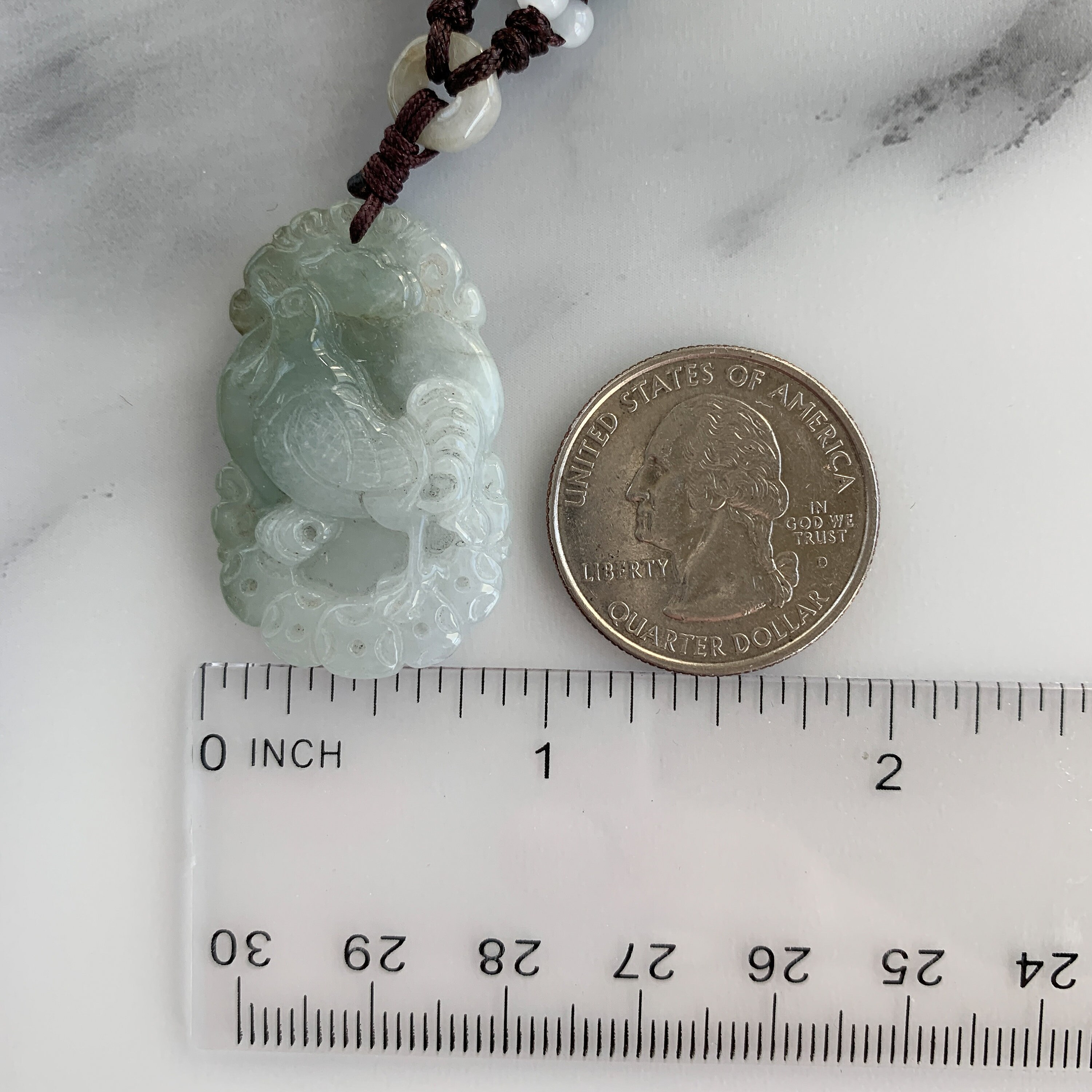 Jadeite Jade Rooster Chicken Chinese Zodiac Carved Pendant | Etsy