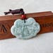 Large Jadeite Jade Longevity Lock Carved Necklace, 长命锁, YJ-0321-0396542 ...