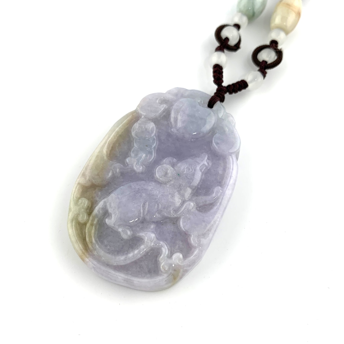 Jadeite Jade Rat Mouse Chinese Zodiac Carved Pendant | Etsy