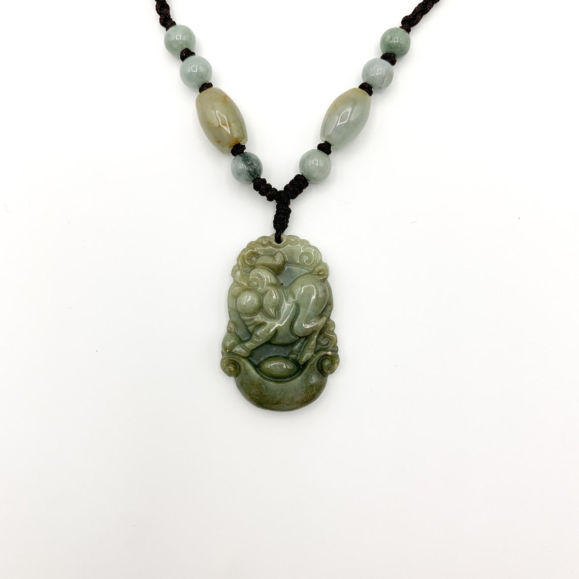 Jadeite Jade Pig Boar Chinese Zodiac Carved Rustic Pendant - Etsy