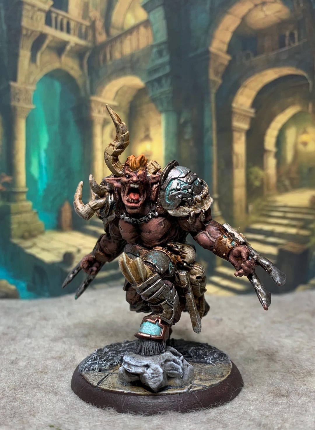 Hand Painted Dungeons and Dragons Miniature: Minotaur. - Etsy