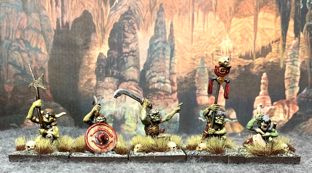5 Hand Painted Dungeons and Dragons Miniatures: Goblin Command - Etsy