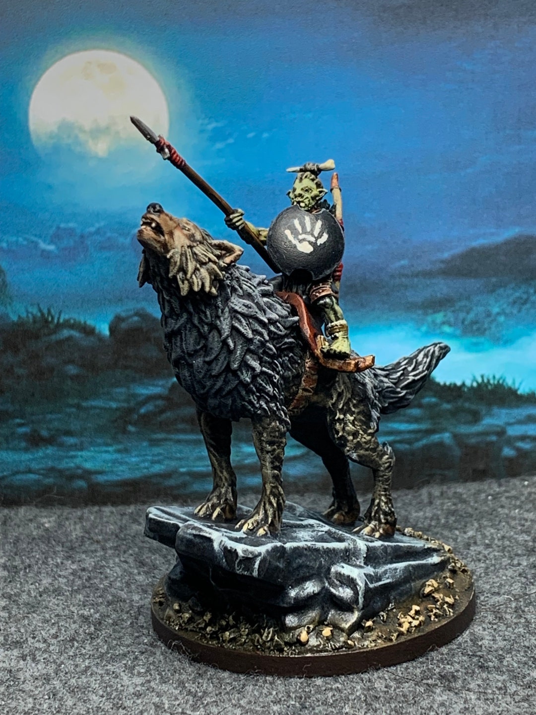 Warg Rider Hand Painted Dungeons and Dragons Miniature. - Etsy