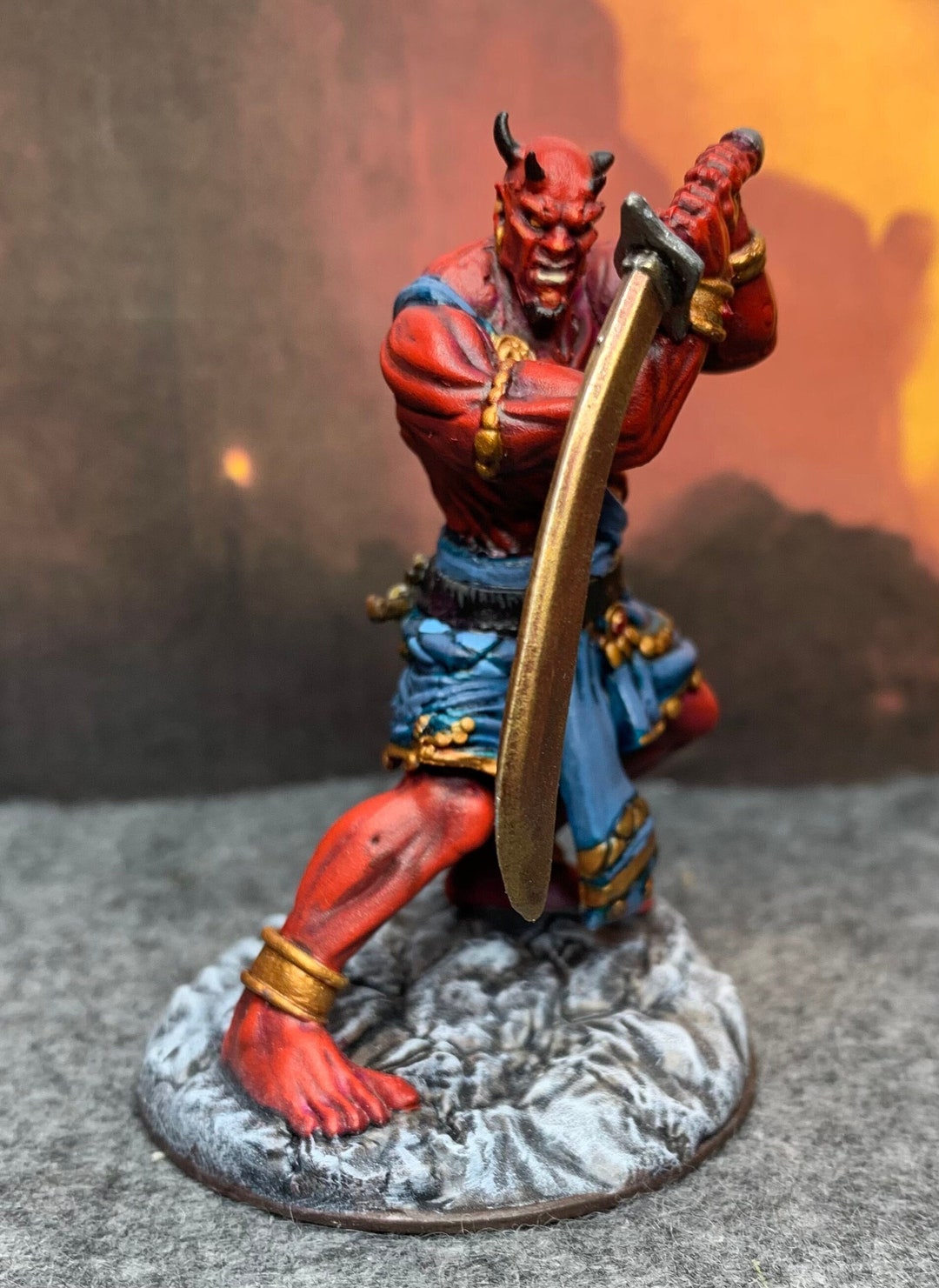 Hand Painted Dungeons and Dragons Miniature: Efreeti - Etsy
