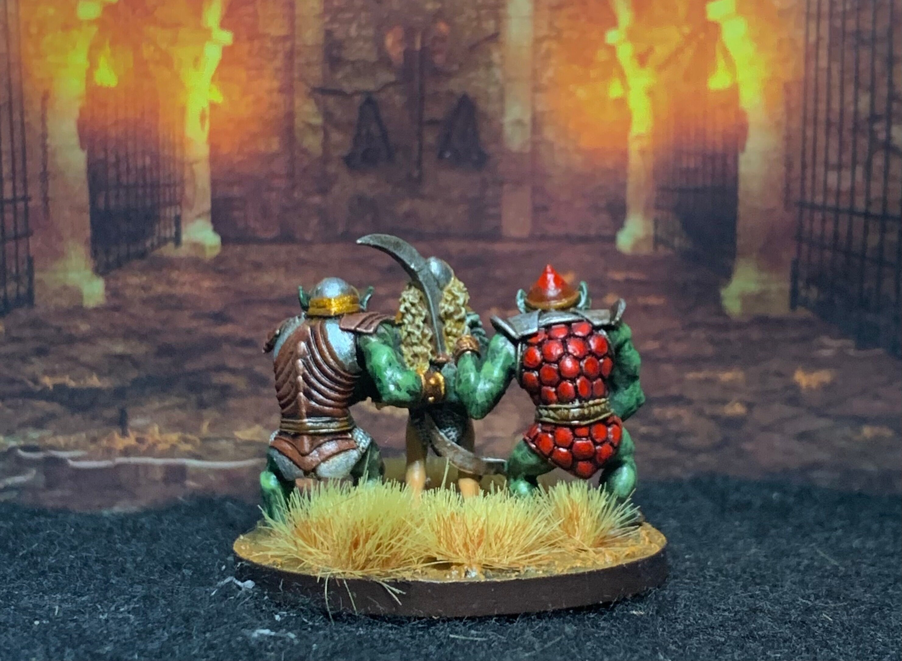 Hand Painted Dungeons and Dragons Miniature: Orcs With Captive - Etsy