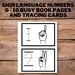 Sign Language Number Tracing Flashcards and Busy Book Pages, Speech ...