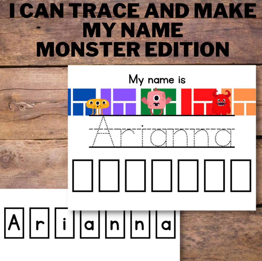 Custom First Name Practice Tracing Worksheet Trace and Make - Etsy
