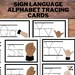 Sign Language Alphabet Tracing Flashcards, Preschool Alphabet ...