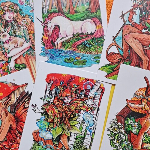 Enchanted Forest Postcard Prints - Etsy