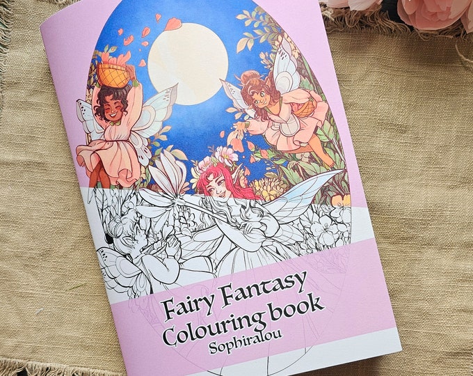 Fairy Fantasy Colouring Book - Etsy