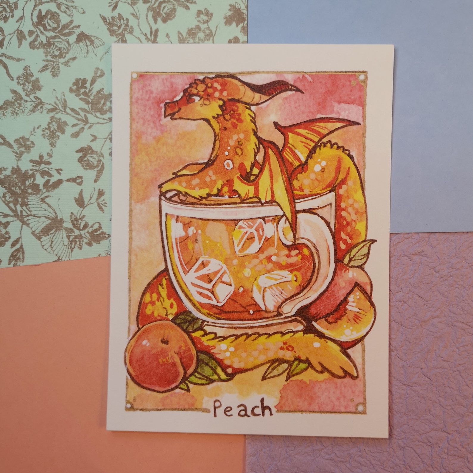 Teacup Dragon Postcard Prints | Etsy