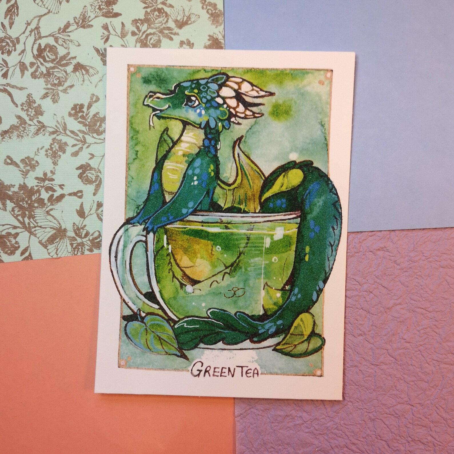 Teacup Dragon Postcard Prints | Etsy