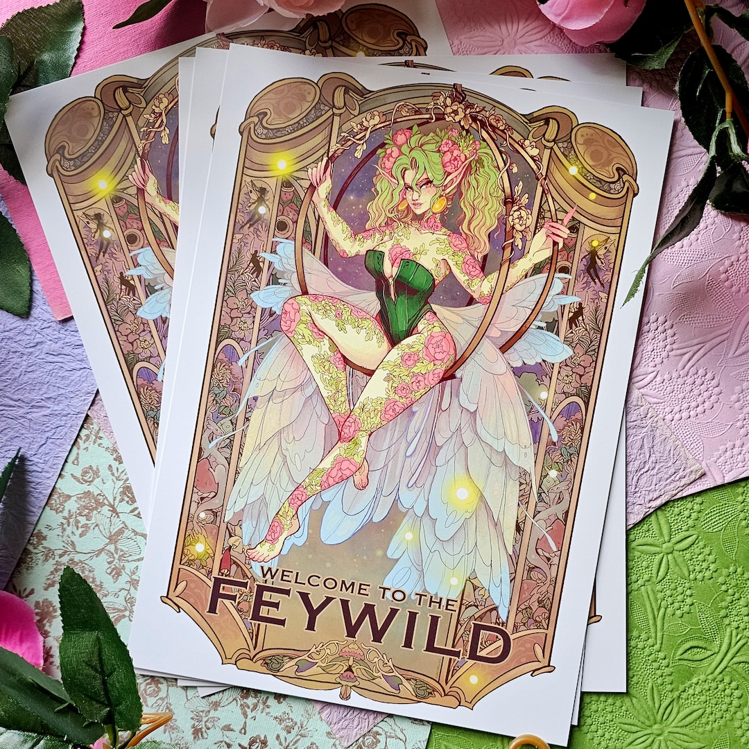 Welcome to the Feywild Print - Dungeons and Dragons- Dnd Art - Fey Wild ...
