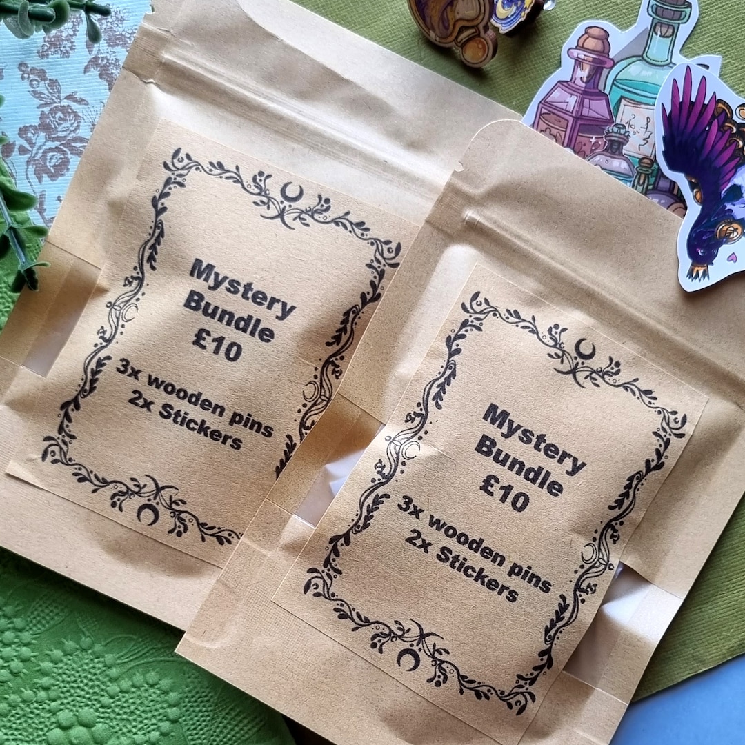 Mystery Pin Bundle -mysterybox - Wooden Pins- Cottagecore- Sophiralou ...