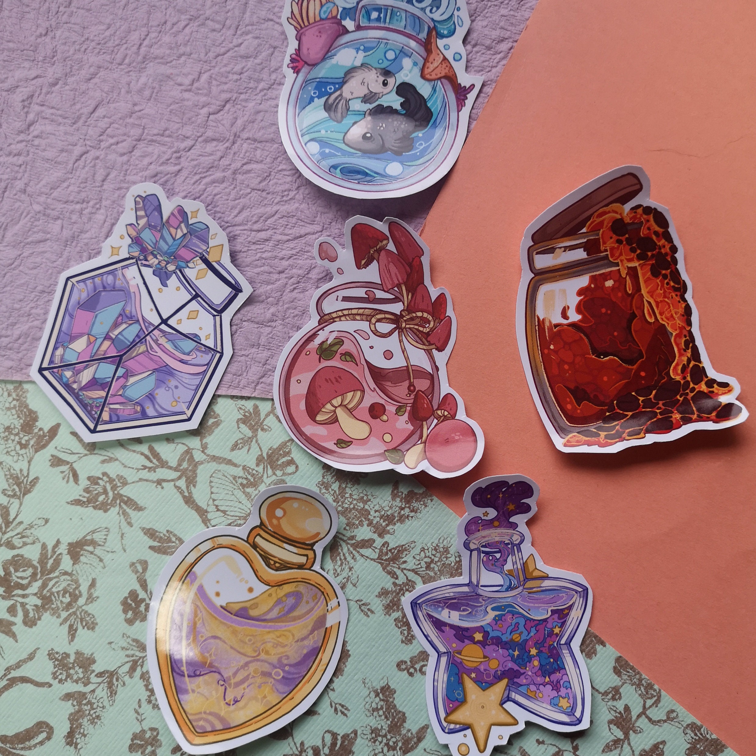 Alchemy Potion Set 2 Stickers - Etsy UK