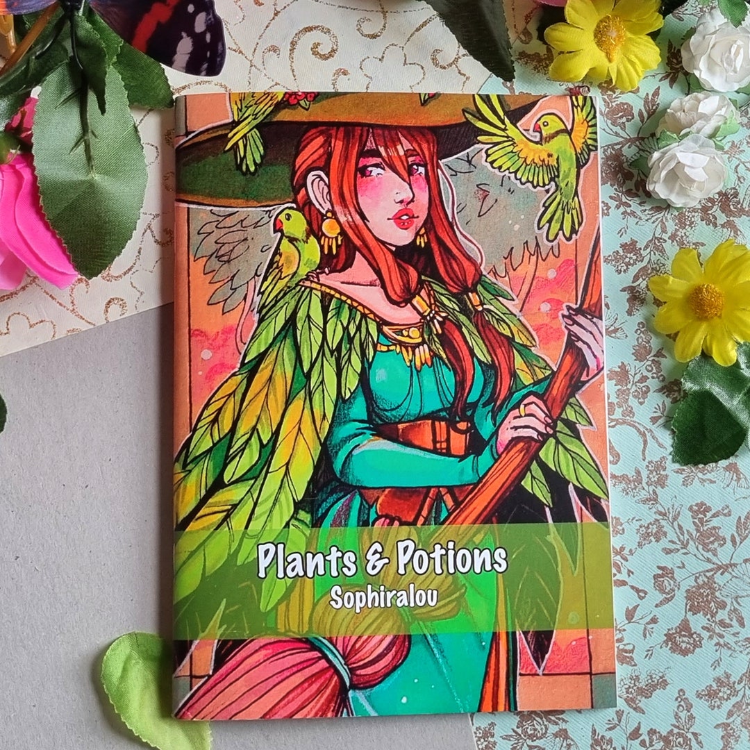 Plants and Potions Art Book- Witches- Fantasy- Botanical - Etsy