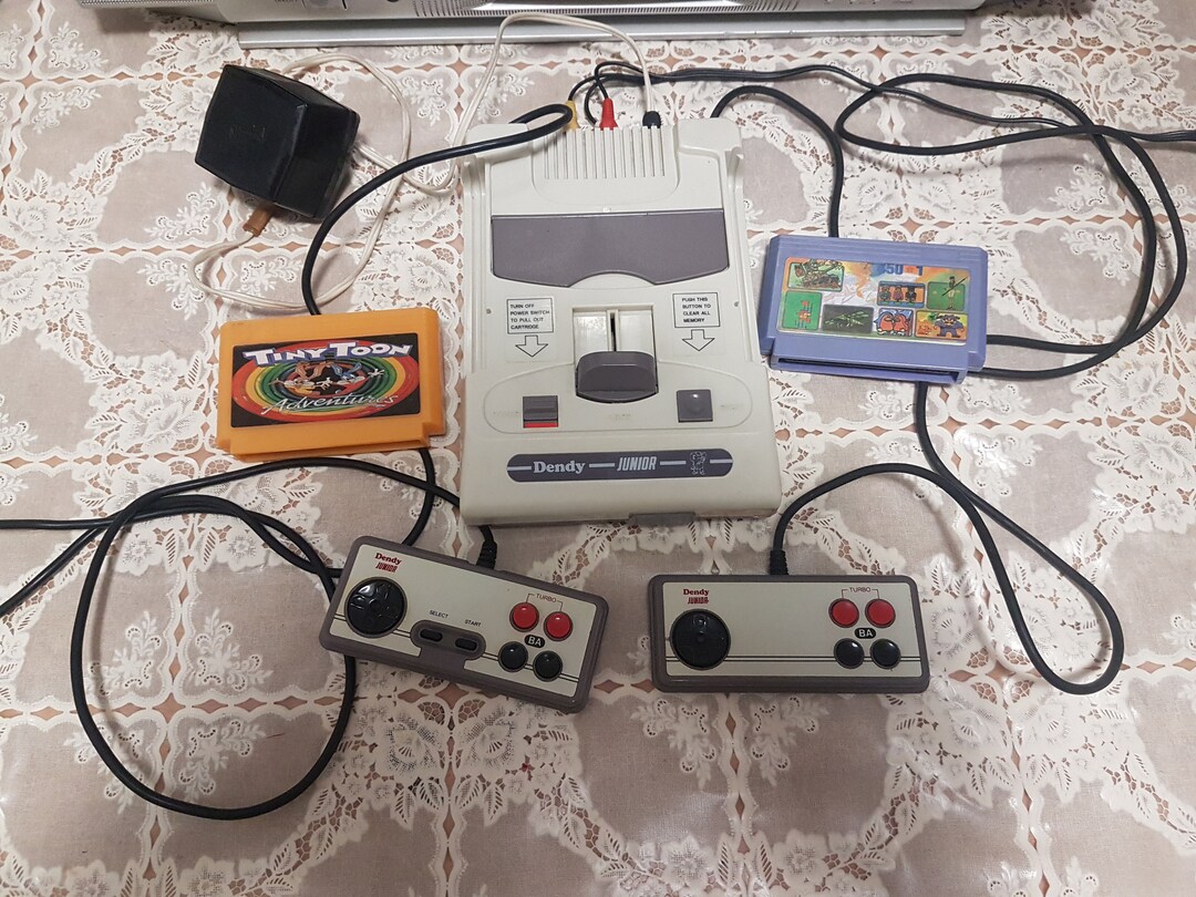Game Console. 8-bit Dendy Retro Nintendo NES Genesis Retro Combo Dual ...