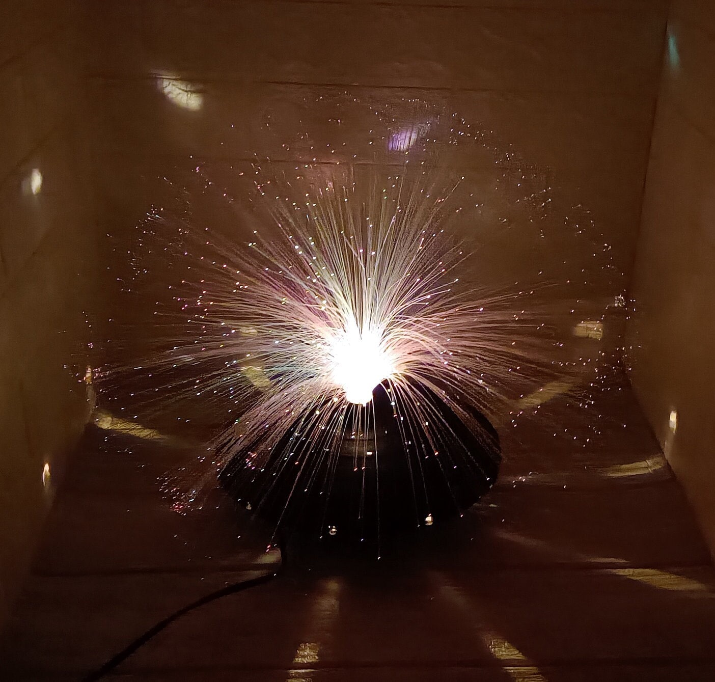 UFO, Fiber Optic Lamp, Mood Lamp, Fiber Optic Light, Vintage Fiber ...