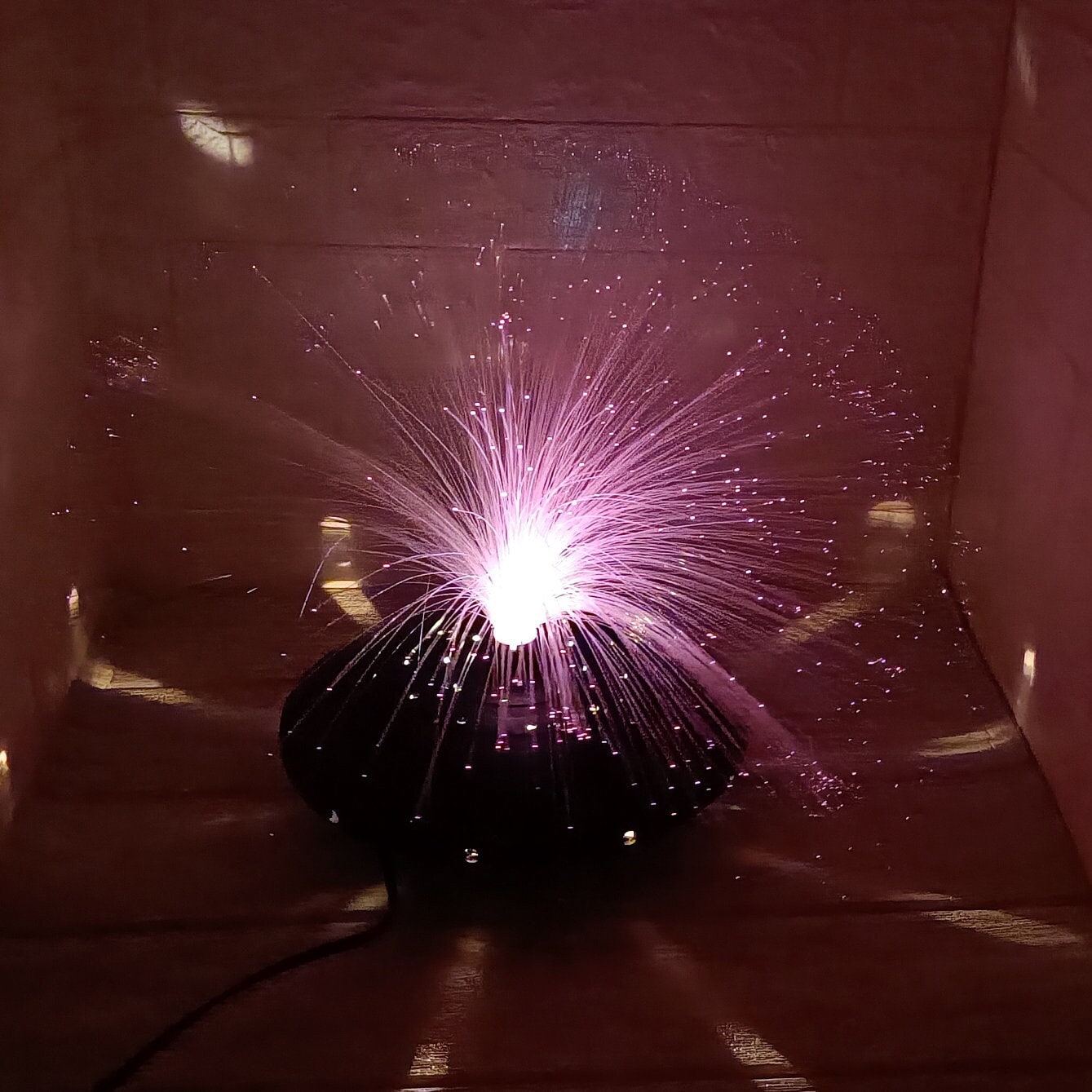 UFO, Fiber Optic Lamp, Mood Lamp, Fiber Optic Light, Vintage Fiber ...