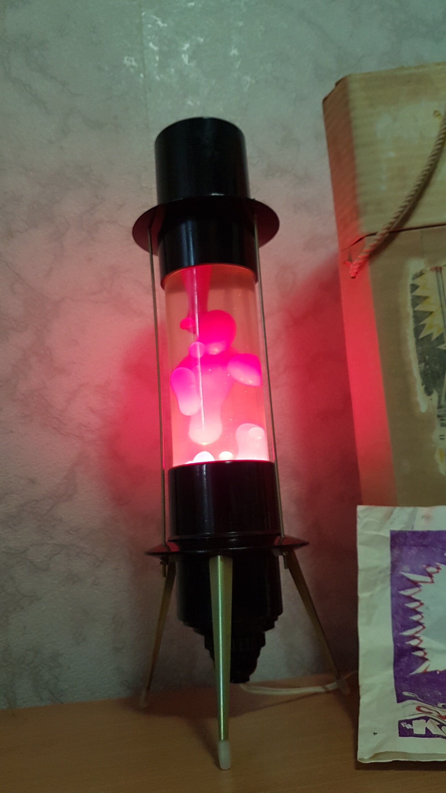 LAVA LAMP Vintage 1980 Soviet Multicolor Lava Lamp Space Rocketnight ...