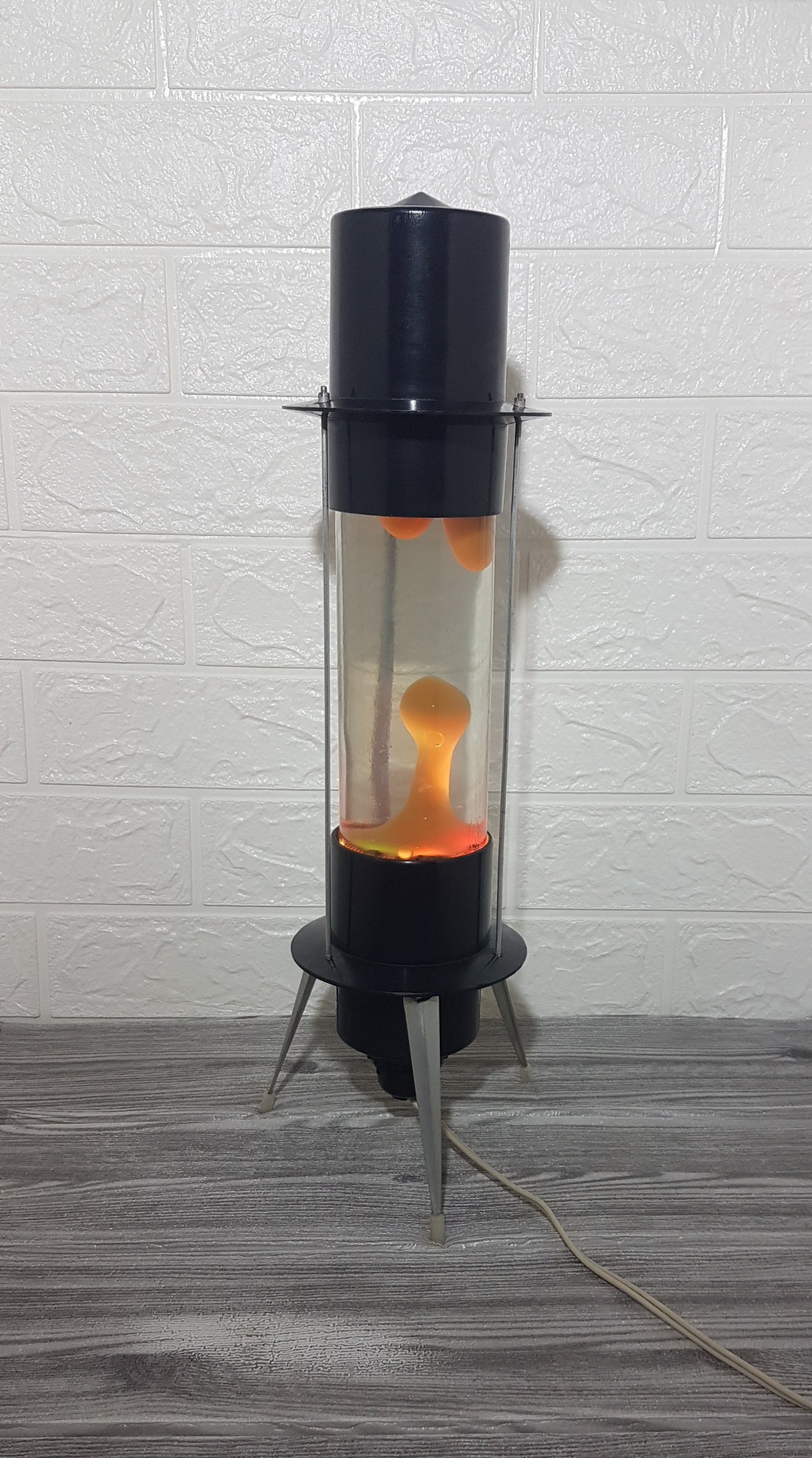 LAVA LAMP Vintage 1980 Soviet Multicolor Lava Lamp Space Rocketnight ...