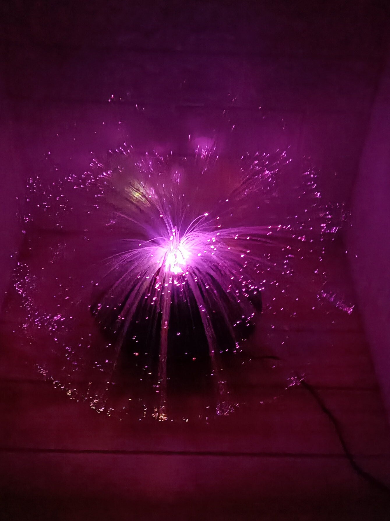 UFO, Fiber Optic Lamp, Mood Lamp, Fiber Optic Light, Vintage Fibre ...