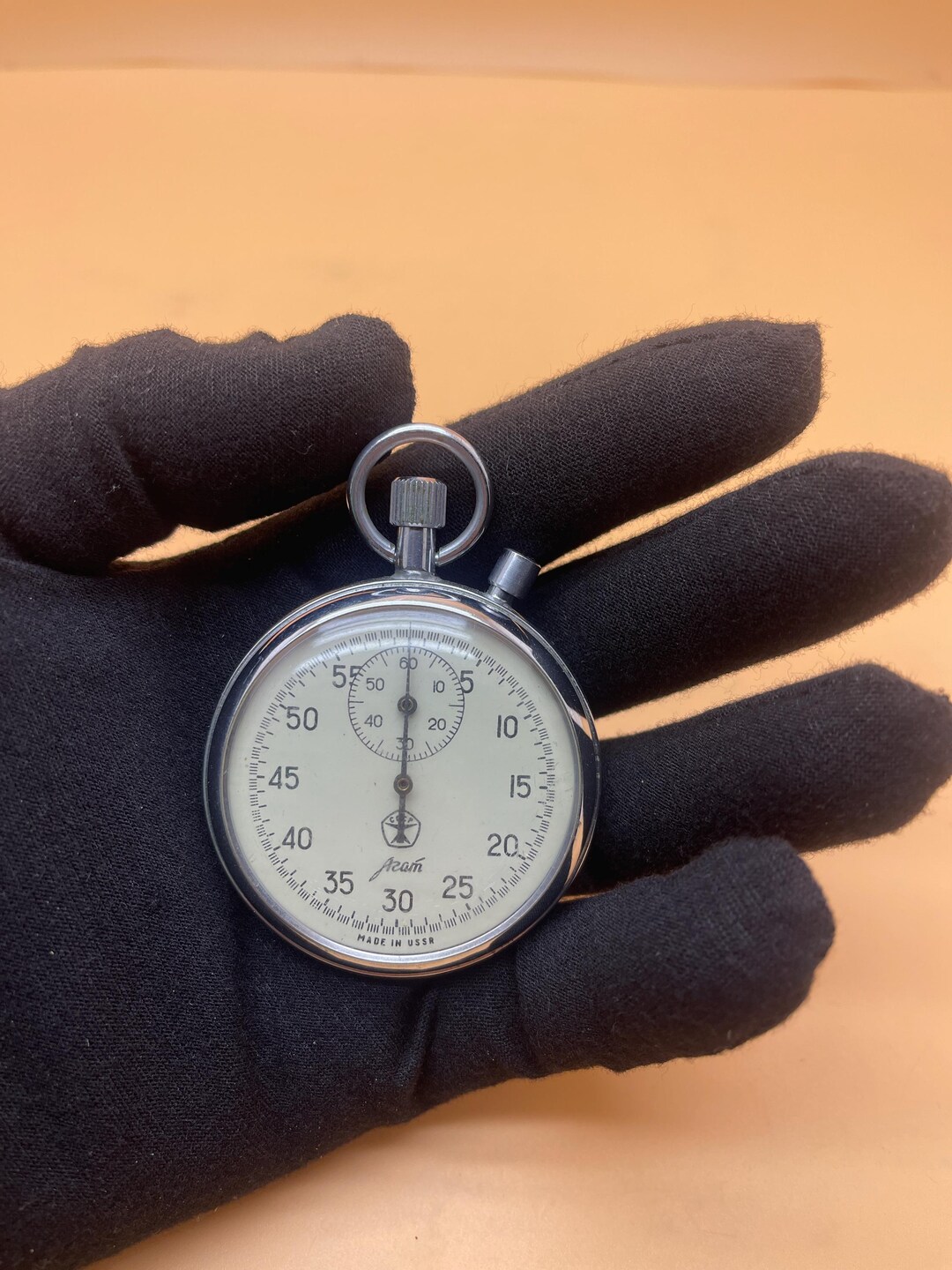 Vintage Pocket Stop Watch Stopwatch Agat Mechanical Soviet USSR Russian ...