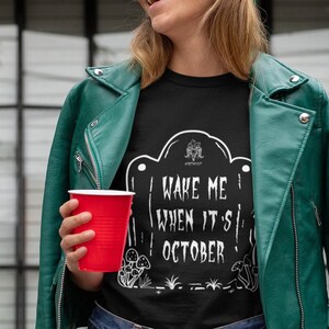 Wake Me When It's October Gravestone Ladies Womens Tshirt - Etsy Australia