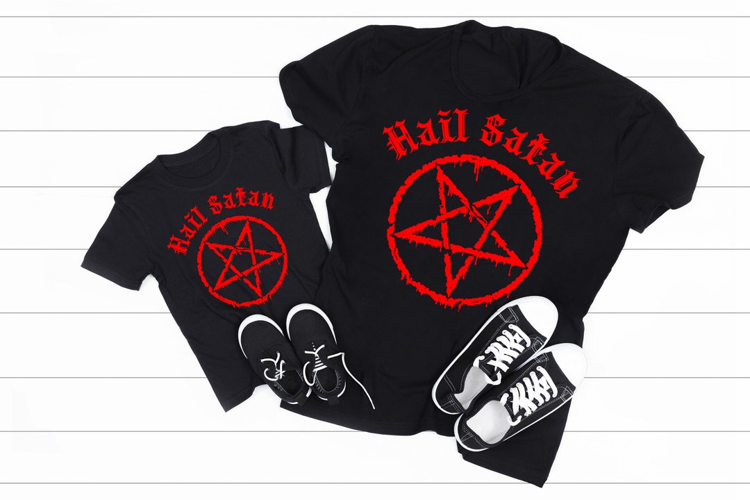 Hail Satan T-shirt Kids Boys Girls Unisex Adults - Etsy