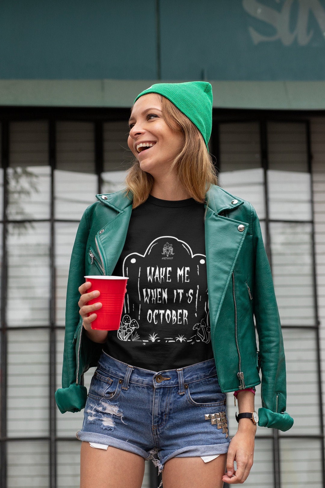 Wake Me When It's October Gravestone Ladies Womens Tshirt - Etsy Australia