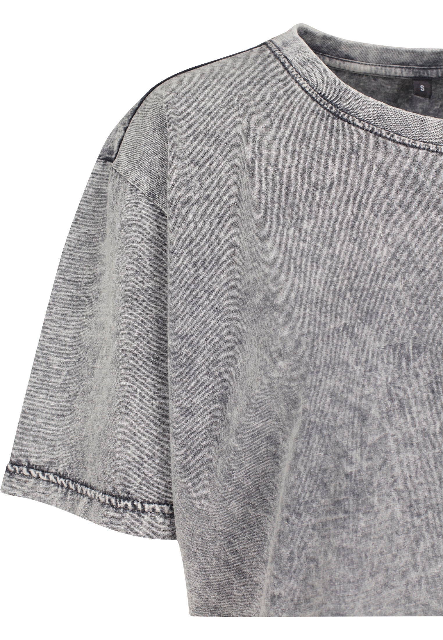 Light Grey Acid Wash Loose Fit Cropped Tshirt - Etsy