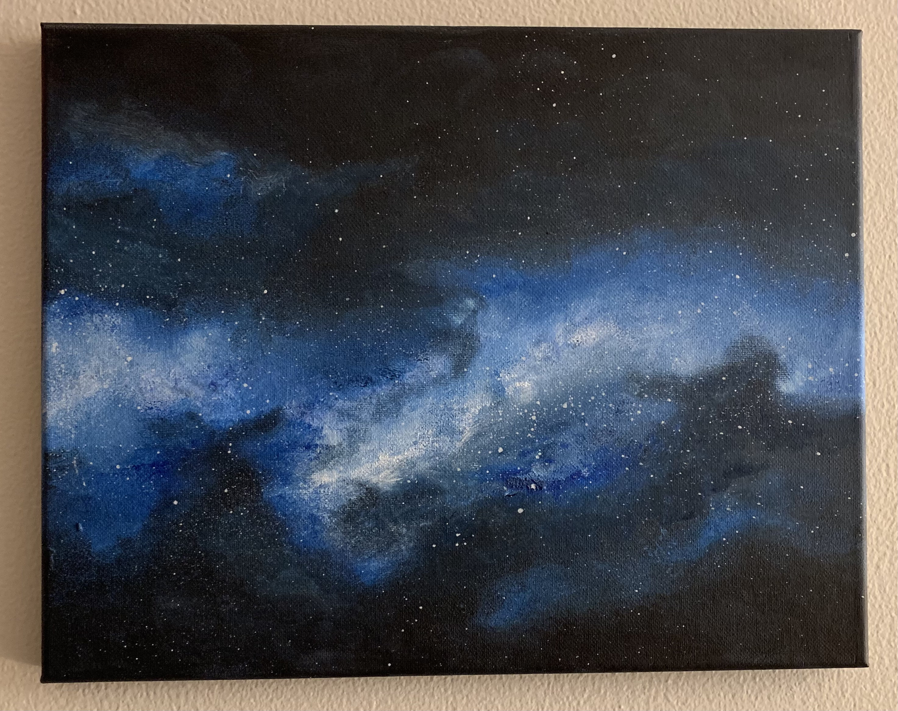 Space Acrylic Painting on Canvas | Nebula Outerspace Wall Art Painting ...