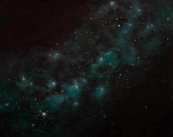 Galaxy Digital Prints Space Painting Gallery Wall Art Outerspace Decor ...