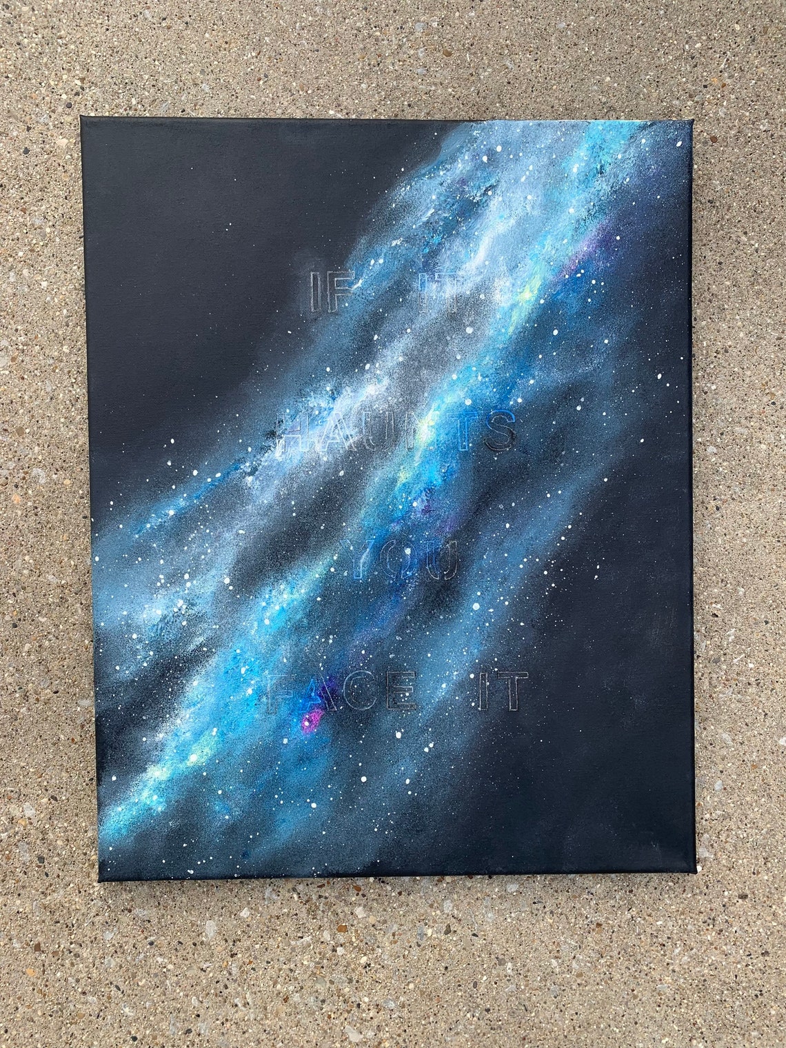 Space Painting Acrylic on Canvas 16x20 Outer Space Wall Art Galaxy ...
