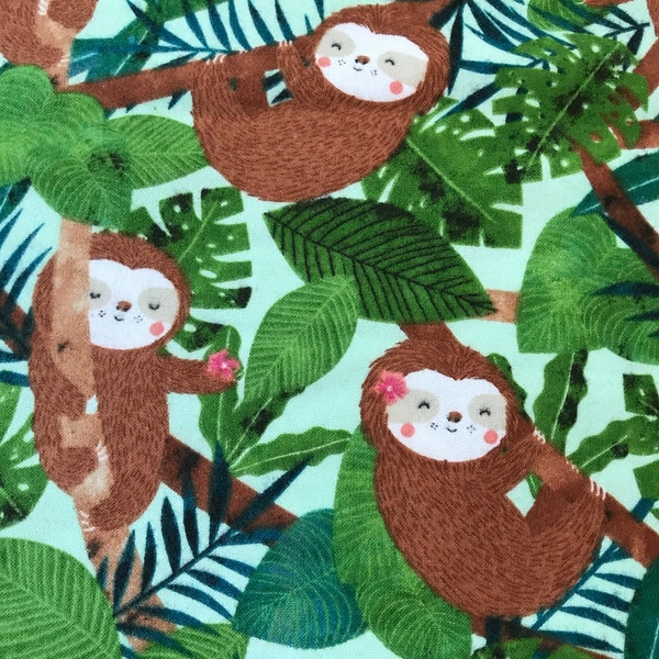Sloth Fabric - Etsy