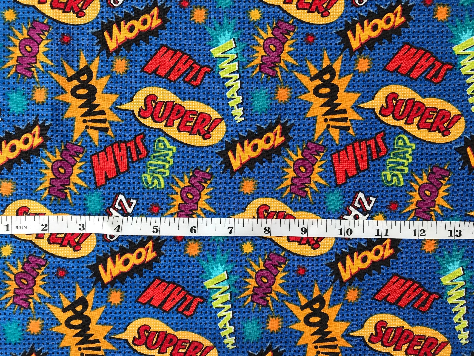 Fun Comic Words POW Super Zap Slam Wow Snap Whamm Zoom 100% - Etsy