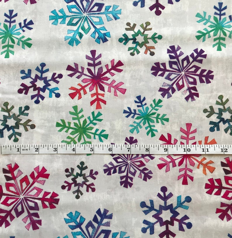 Bright Colorful Snowflake / Snowflakes Winter Christmas 100% - Etsy