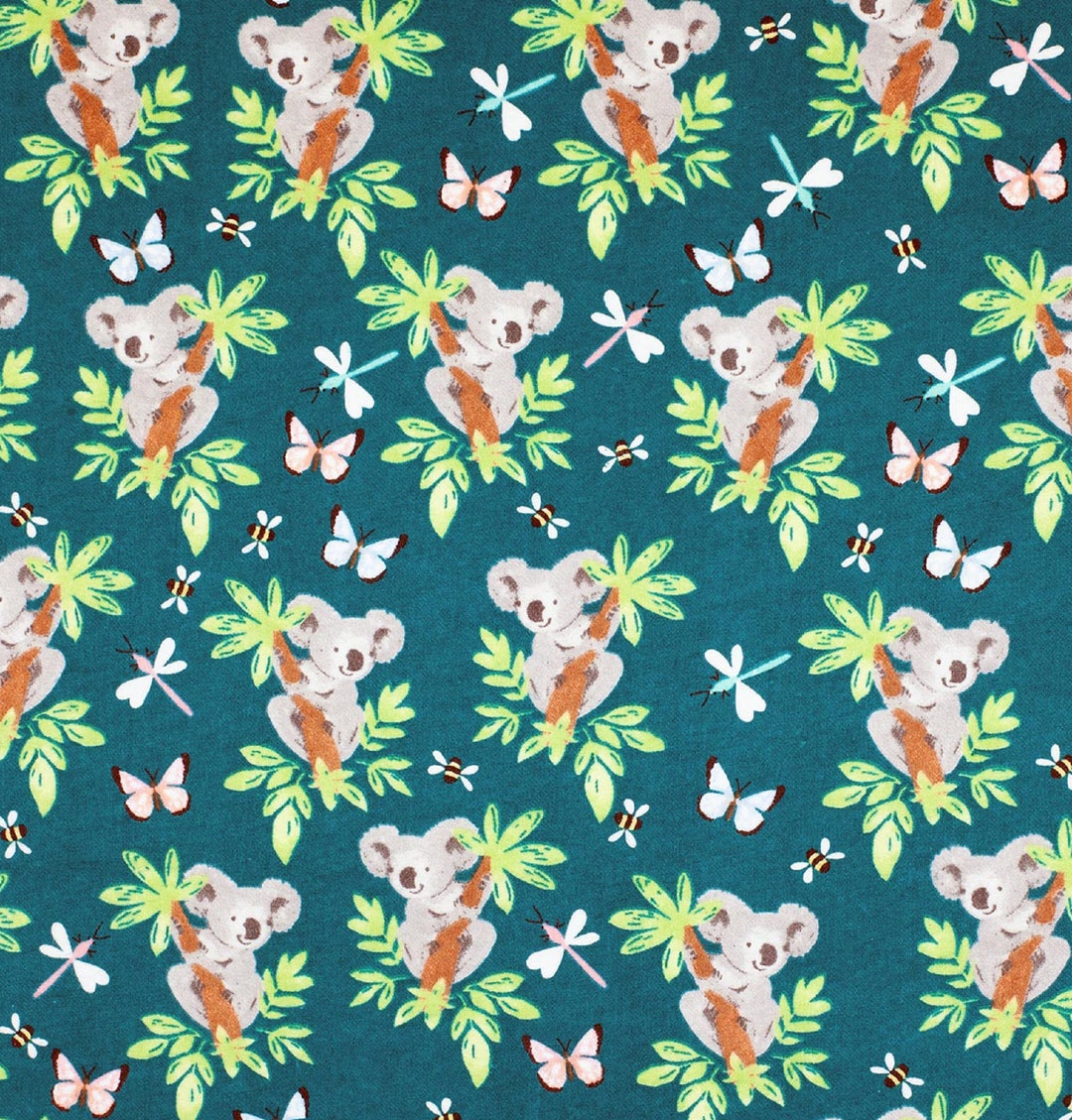 Adorable Koala Bear in Trees Butterfly Bee Dragonfly Koalas Butterflies ...