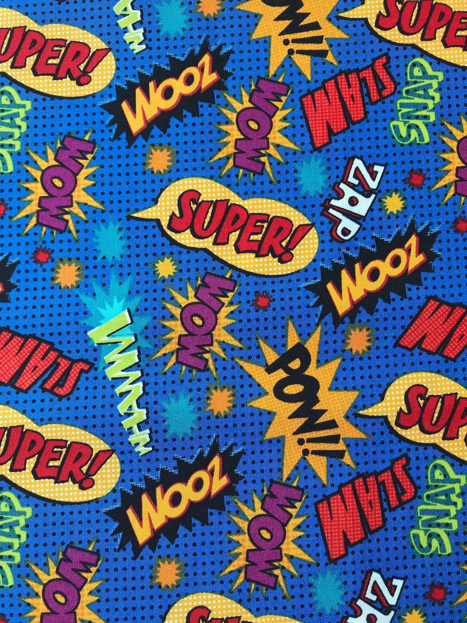 Fun Comic Words POW Super Zap Slam Wow Snap Whamm Zoom 100% - Etsy