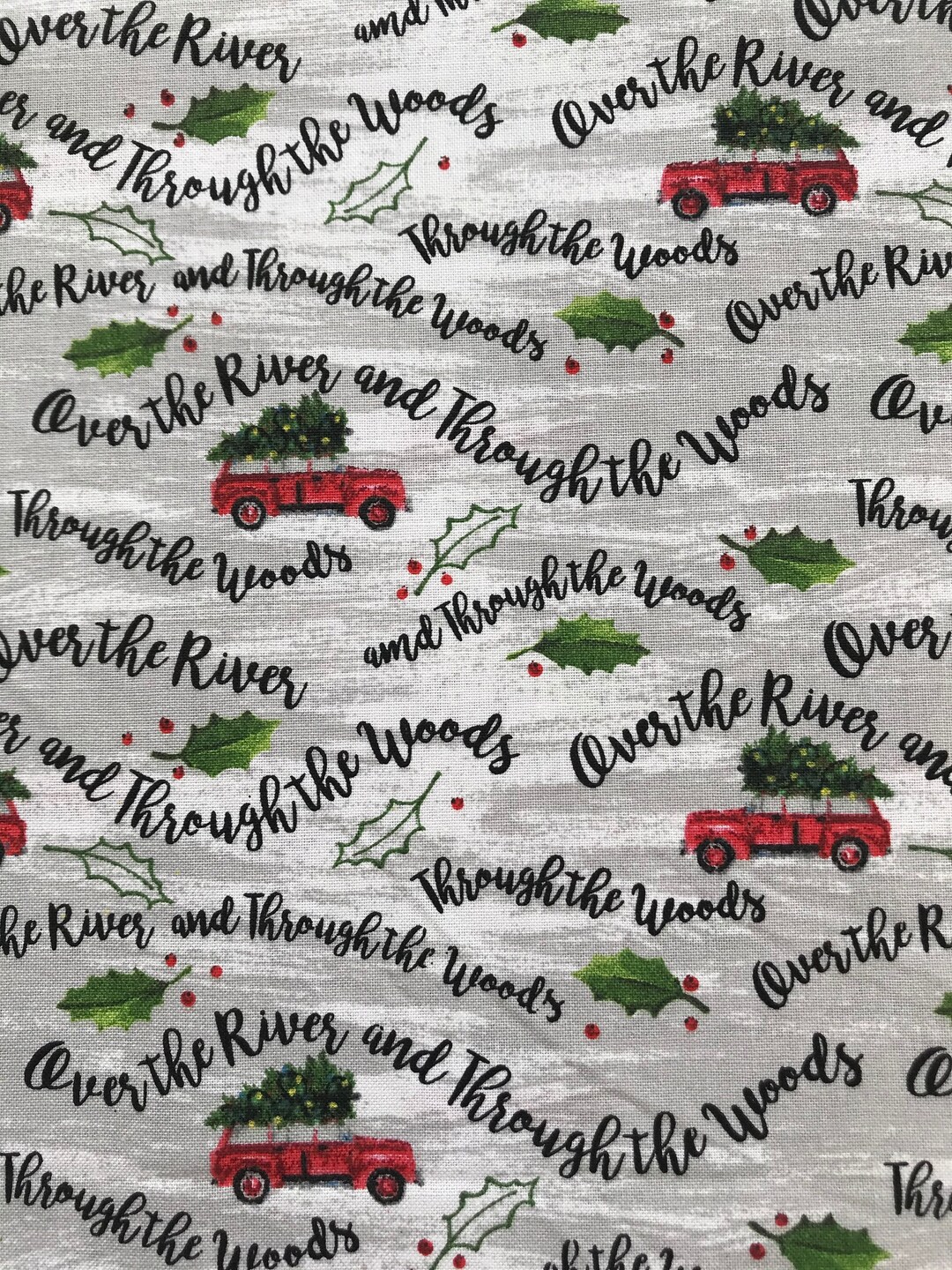 Over the River and Through the Woods 100% Cotton Fabric Holiday ...