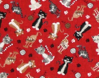 Cat Fabric by the Yard - Etsy