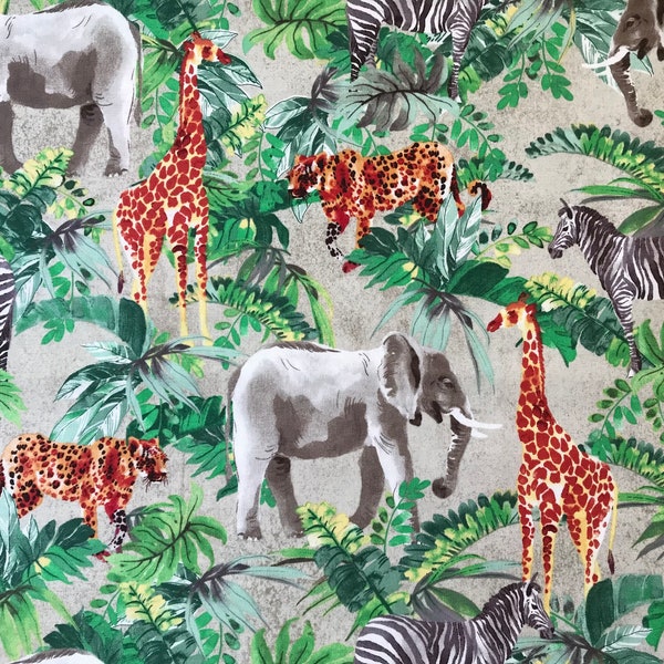 Safari Fabric - Etsy