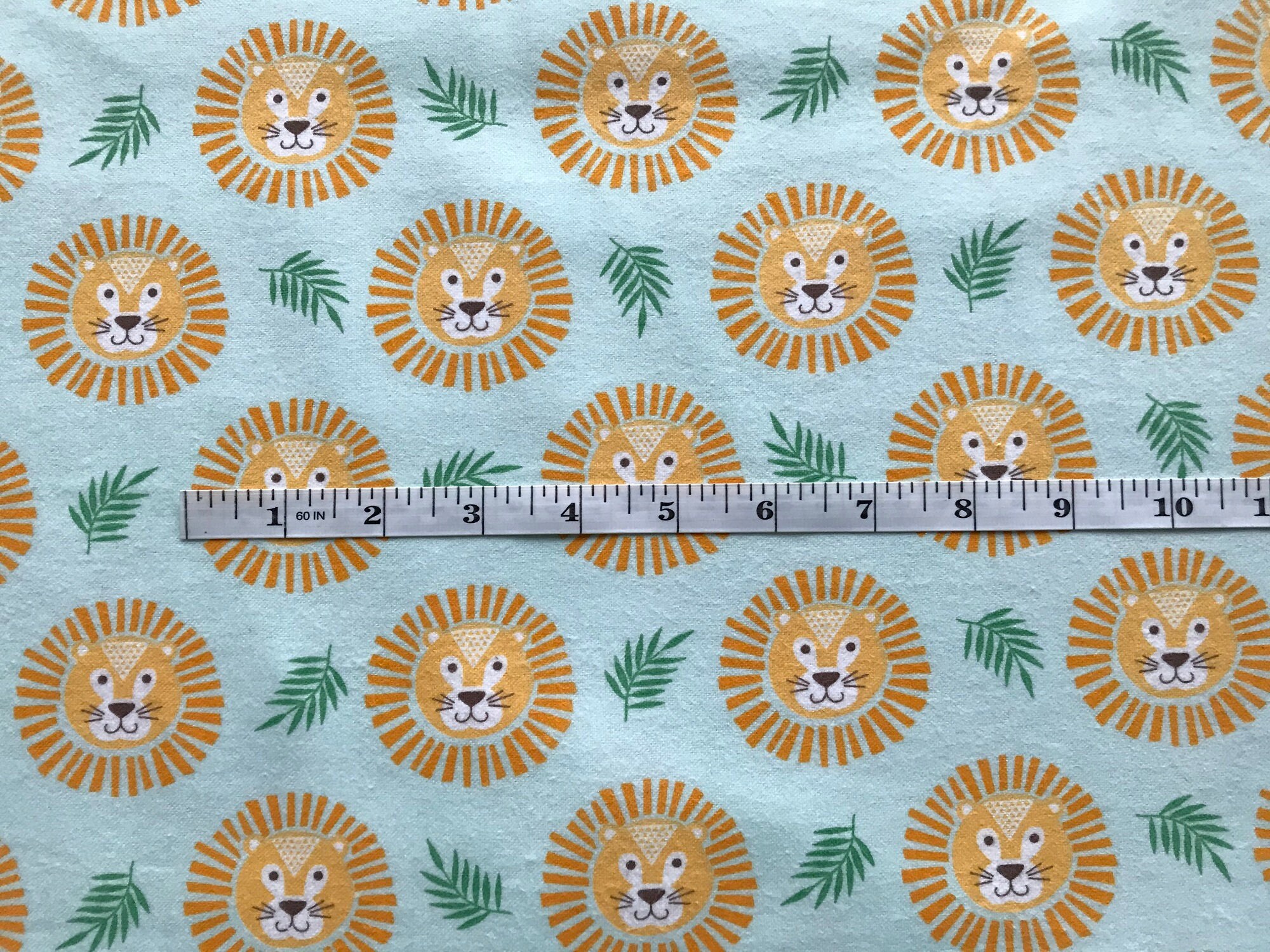 Lion Faces Zoo Safi Jungle Animal Face Head 100% Cotton - Etsy