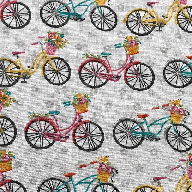 Bicycle Fabric - Etsy UK