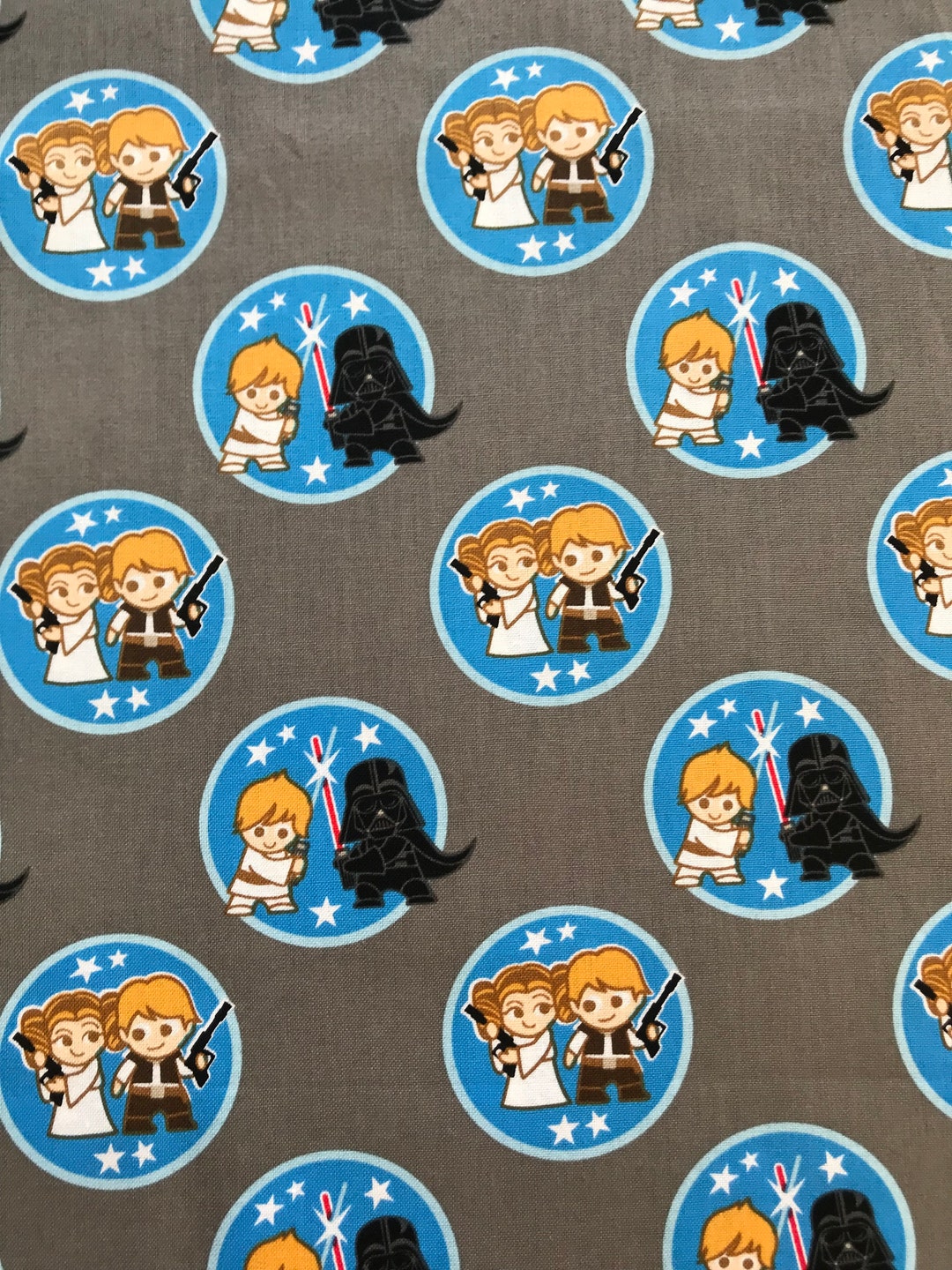 Star Wars Kawaii Duo Tokens 100% Cotton Fabric Diy/do It Yourself ...